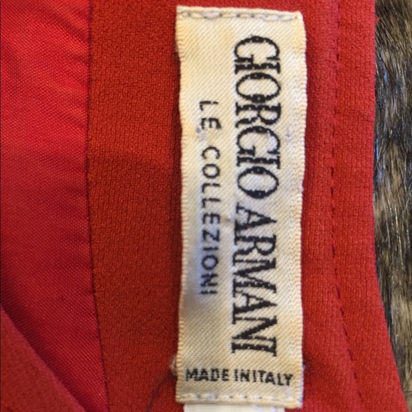 Giorgio Armani | Dresses | Giorgio Armani Red Dress | Poshmark